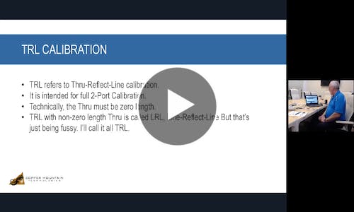 TRL Calibration of a VNA | Microwaves & RF
