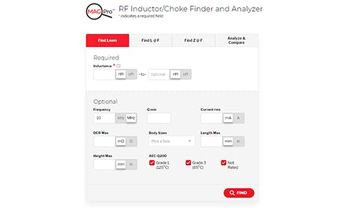 RF Inductor/Choke Finder and Analyzer | Microwaves & RF